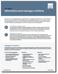 Alternative Asset Manager Solutions Overview